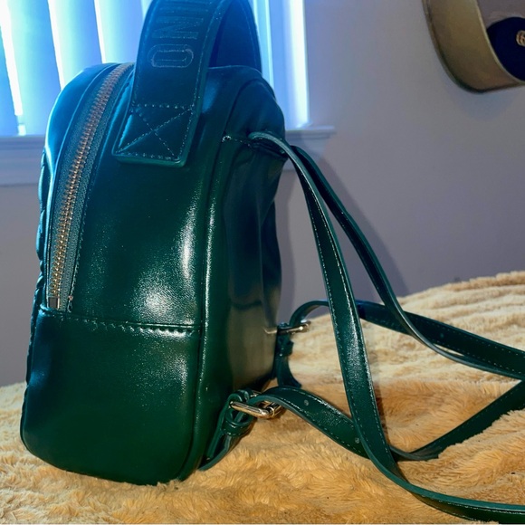 Moschino | Bags | Small Moschino Green Backpack | Poshmark
